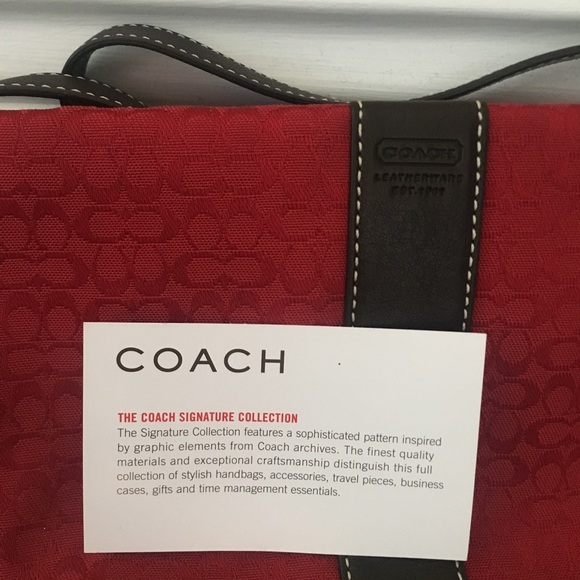 Coach | Bags | Authentic Coach Handbag Red Leather | Poshmark